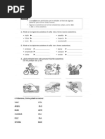 Práctica de Verbos para 4° Grado | PDF