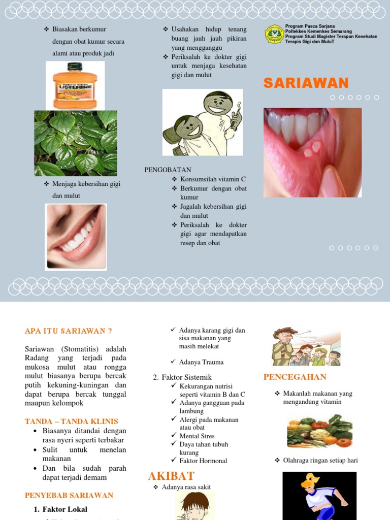 Leaflet Sariawan | PDF