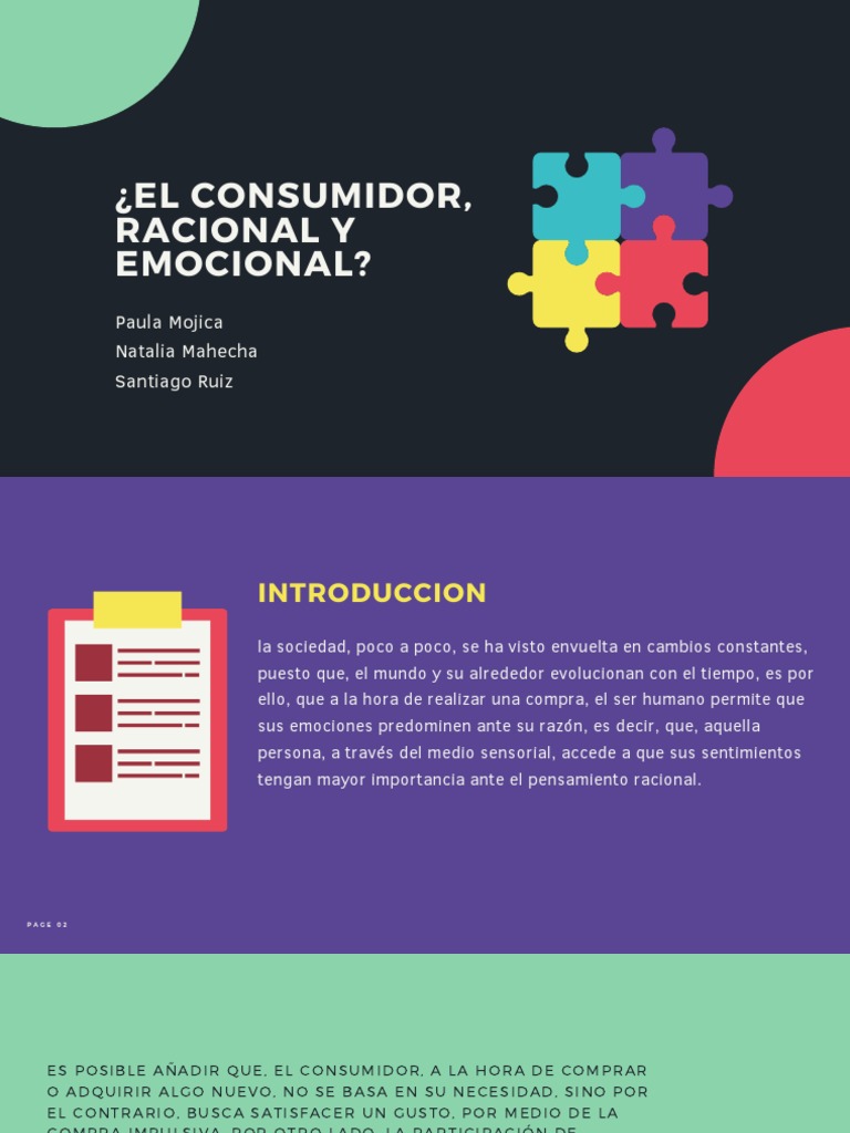 ¿El Consumidor, Racional y Emocional | PDF | Los consumidores | Marketing