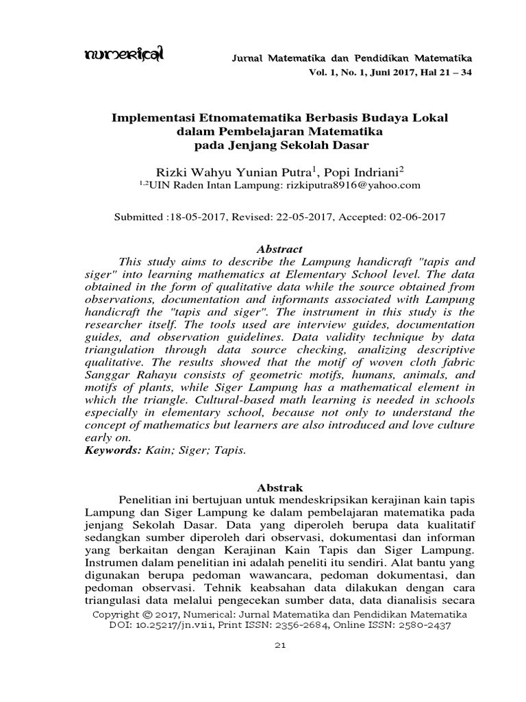 Jurnal Kain Tapis | PDF