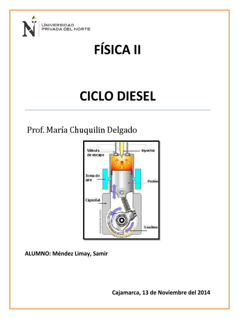 Ciclo Diesel | PDF | Motor diesel | Combustible diesel