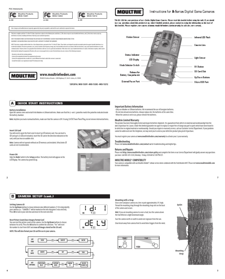 Instructions For A-Series Digital Game Cameras | PDF | Camera ...