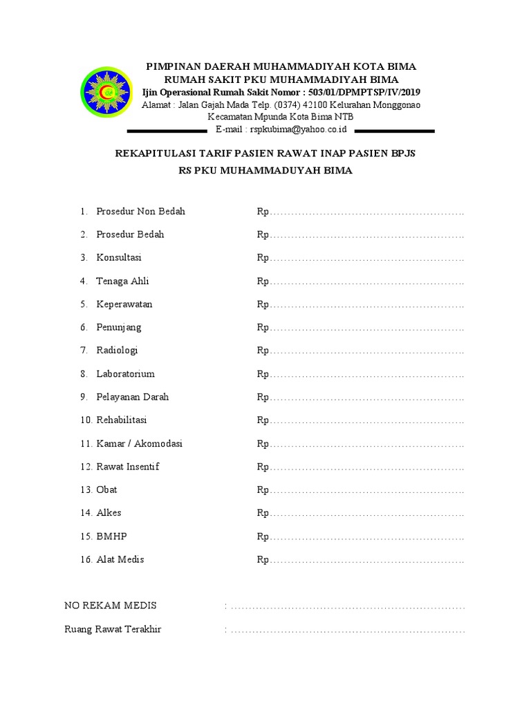 Form Rekap BPJS | PDF