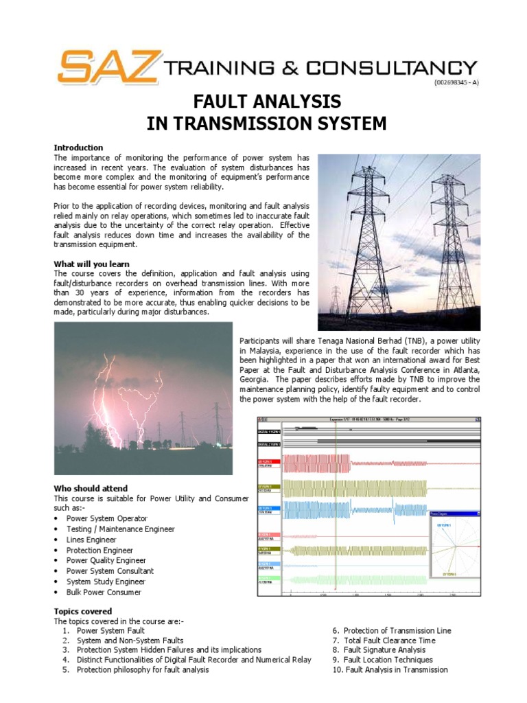 Fault Analysis Brochure-1 | PDF | Reliability Engineering | Business