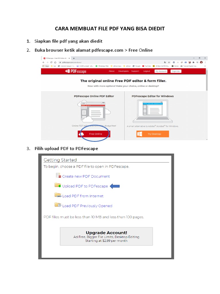 Cara Membuat File Pdf Yang Bisa Diedit Pdf