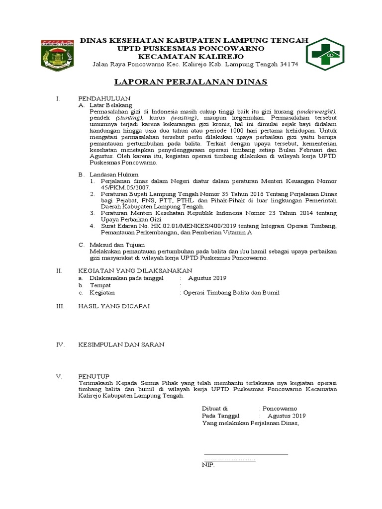 LPD Operasi Timbang | PDF