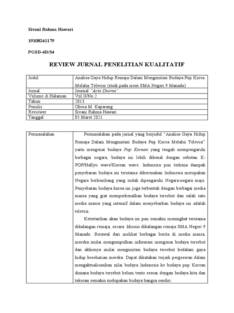 Review Jurnal | PDF