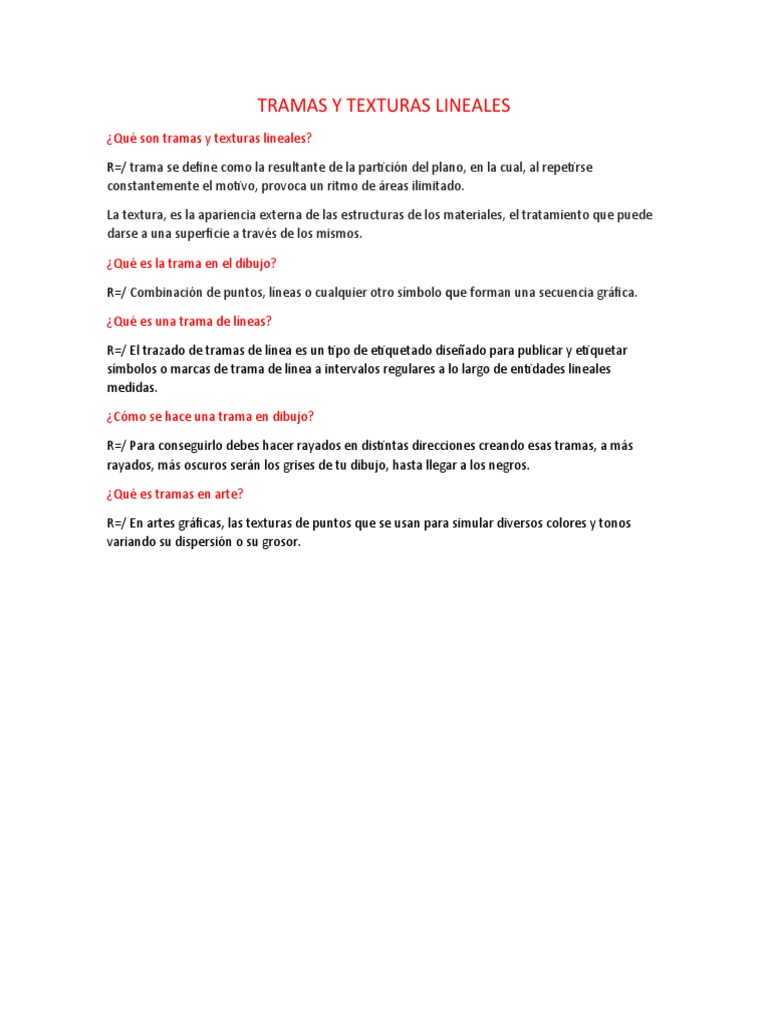 Tramas y Texturas en el Dibujo | PDF | Métodos y materiales de ...