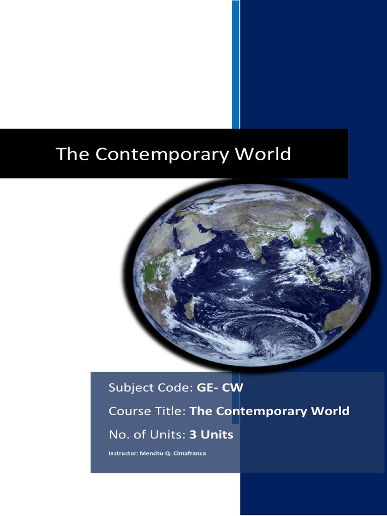 The Contemporary World | PDF | Social Stratification | Bretton Woods System