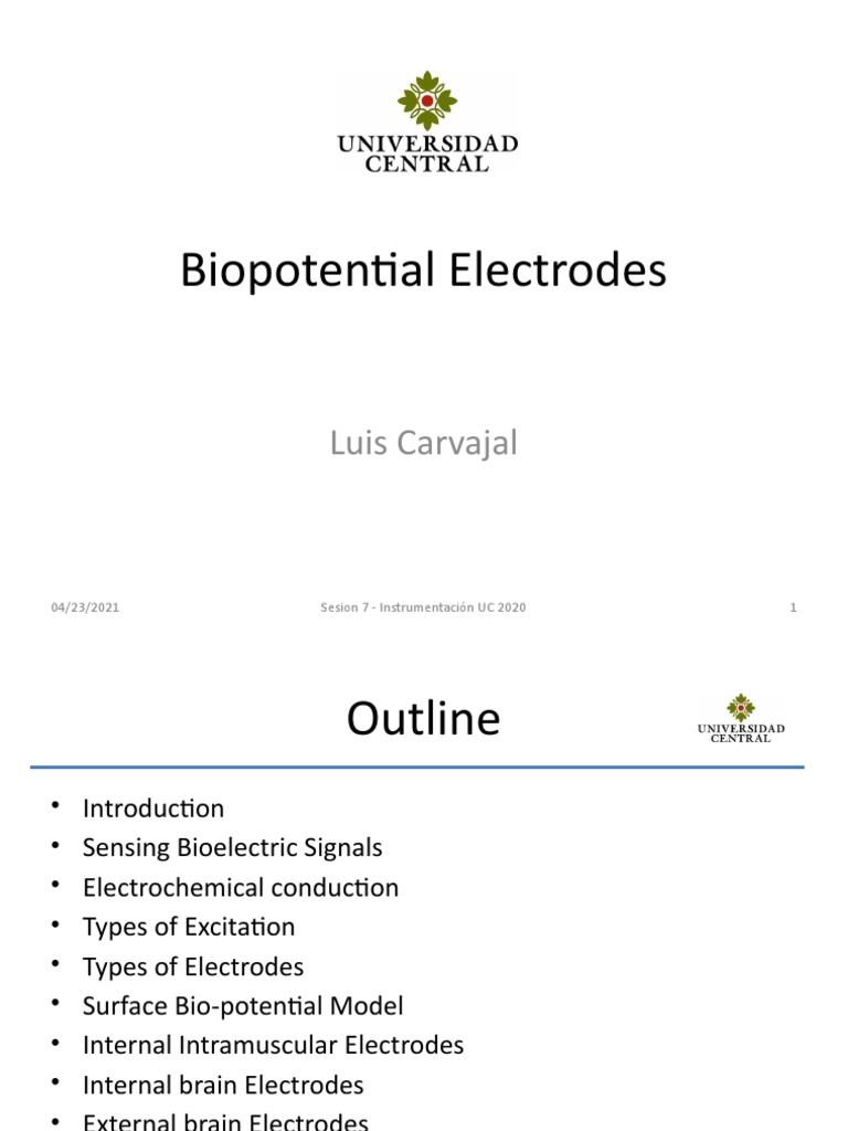 Biopotential Electrodes | PDF | Electric Current | Chemistry
