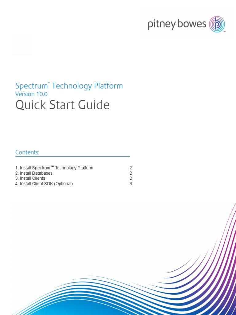 Quick Start Guide: Spectrum Technology Platform | PDF | Command Line ...