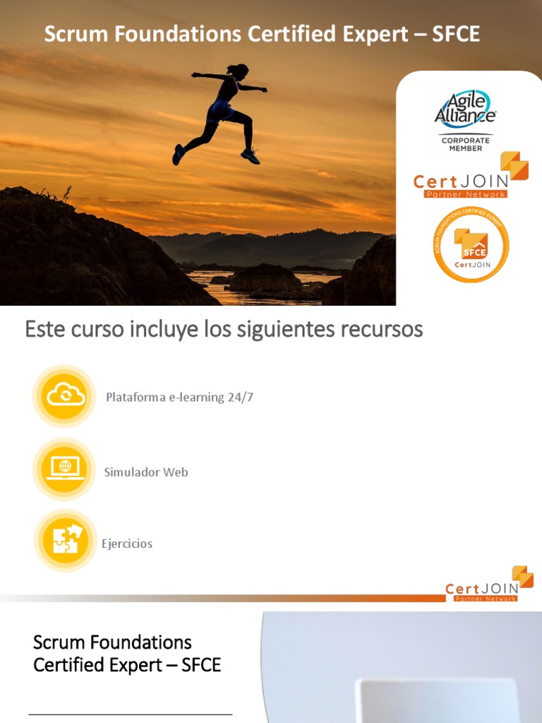 Certificación Scrum Foundations SFCE | PDF | Scrum (desarrollo de software) | Prueba (evaluación)