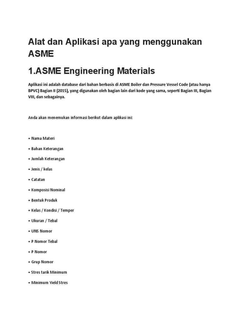 App Asme | PDF