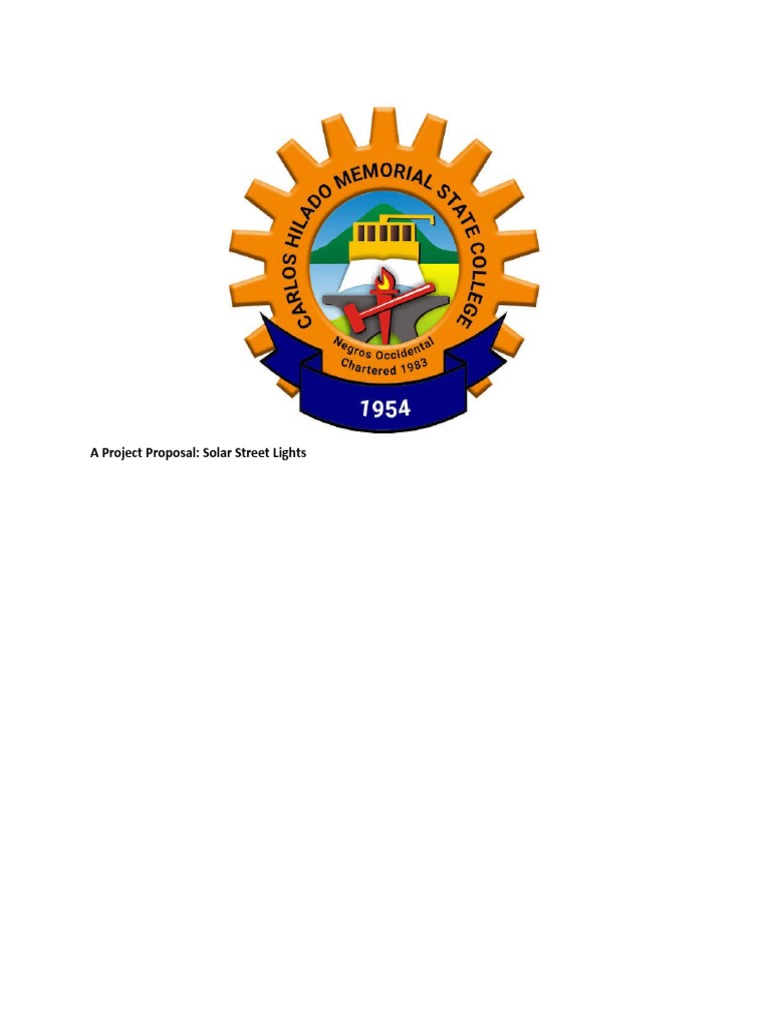 A Project Proposal: Solar Street Lights | PDF | Science & Mathematics ...