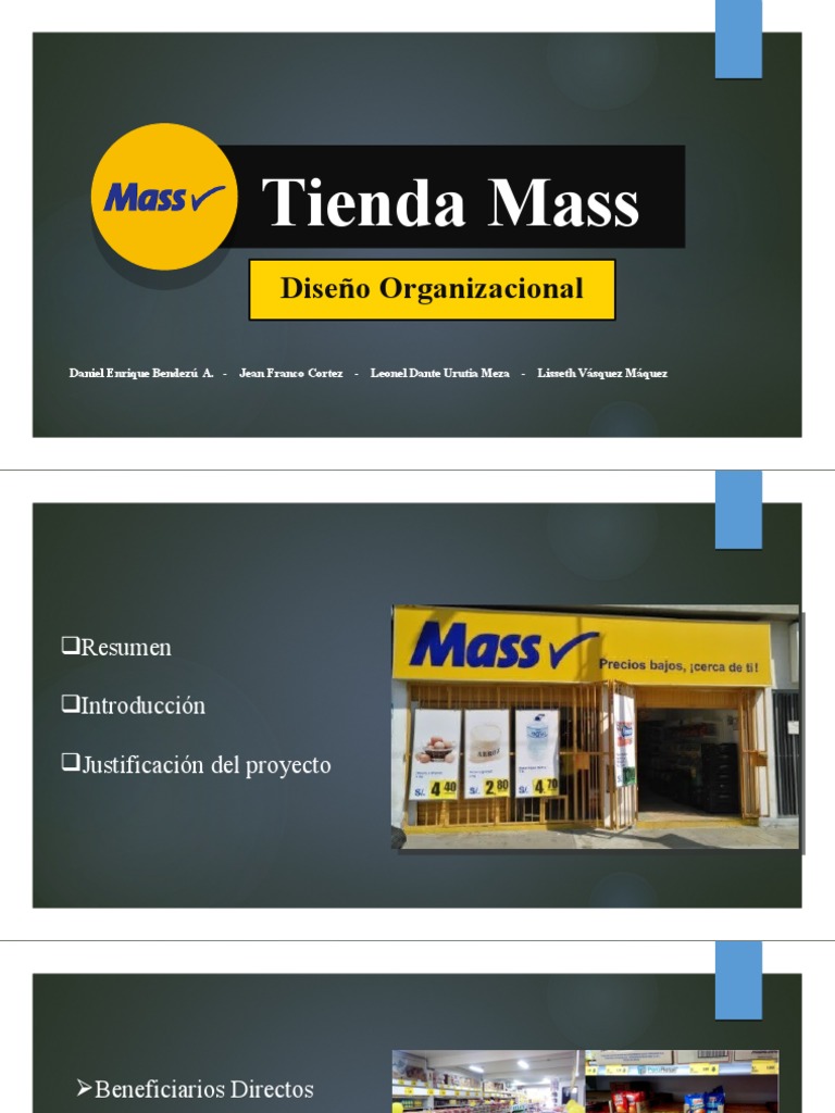 Tiendas Mass | PDF | Empresas | Diseño