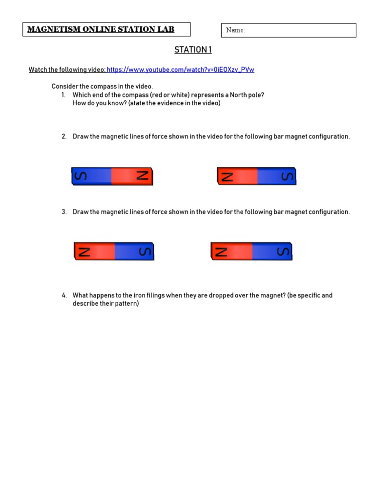 Magnet Station Lab Online 2021 | PDF | Magnet | Electric Generator