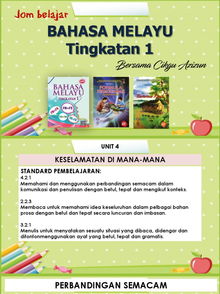 Seni Bahasa - Perbandingan Semacam | PDF