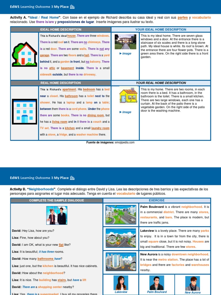 Actividad 3 Mi Casa Ideal | PDF | Kitchen | Home