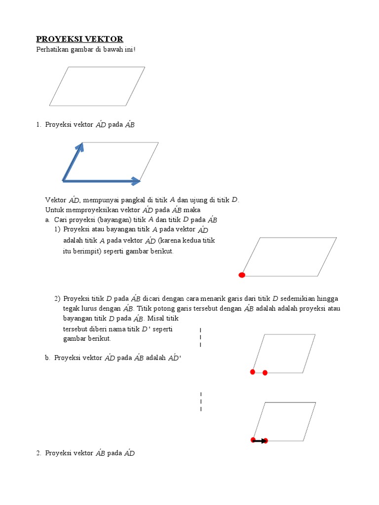 Modul Proyeksi Vektor | PDF