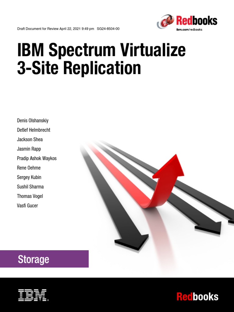 IBM Spectum Virtualize 3-Site Replication | PDF | Replication (Computing) | Trademark