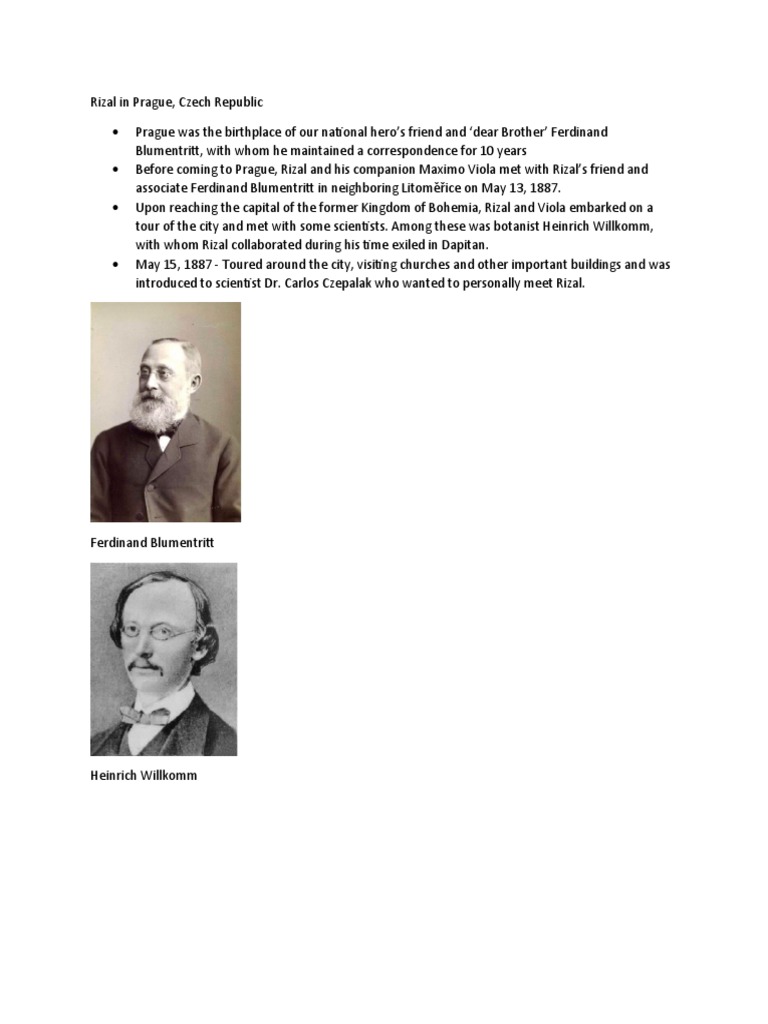 Rizal in Prague | PDF