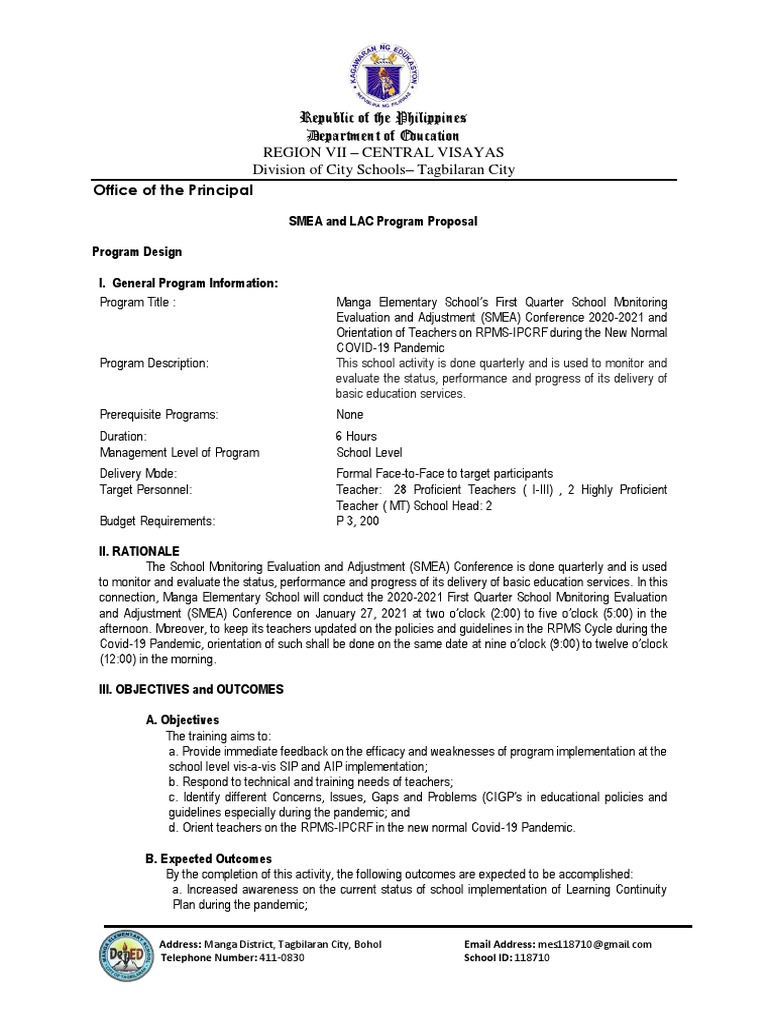 SMEA Proposal | PDF | Business