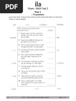Flyers Reading and Writing Practice Test | PDF