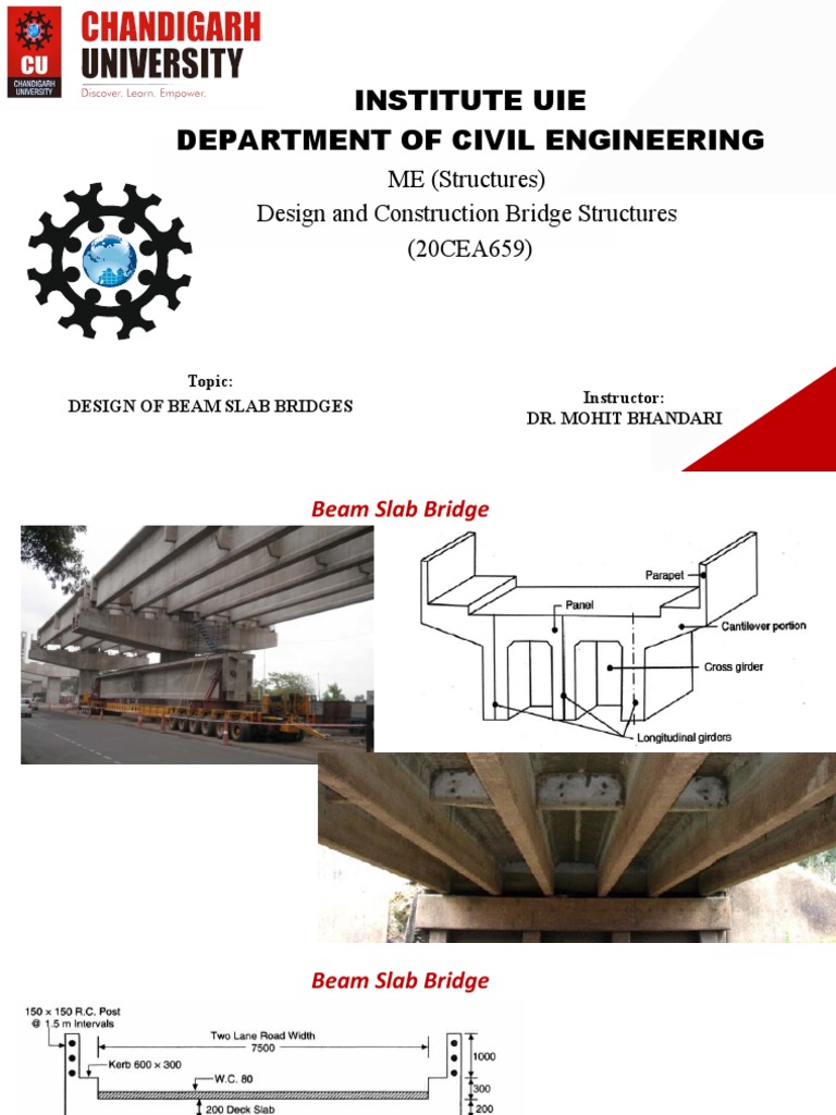 UNIT-2 (Lecture-2) Design of T-Beam-Slab Bridges | PDF | Beam ...