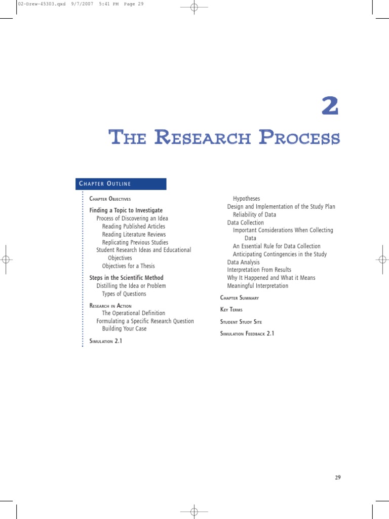 The Research Process | PDF | Thesis | Question