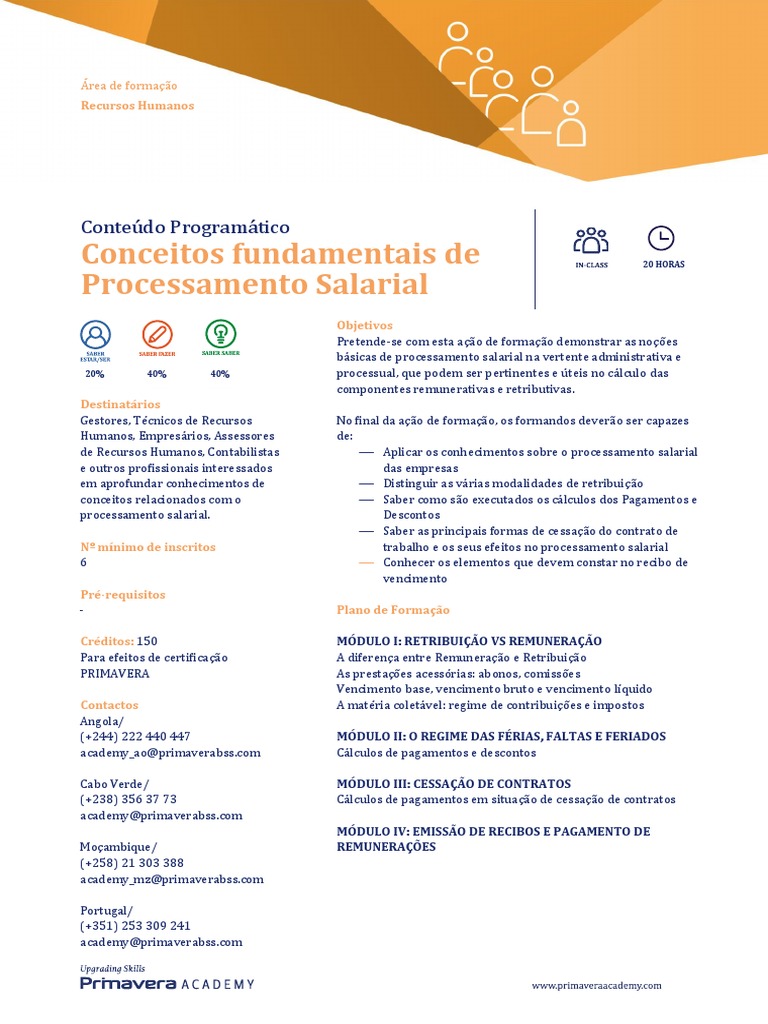 RBA010 Conceitos Fundamentais de Processamento Salarial | PDF | Salário ...