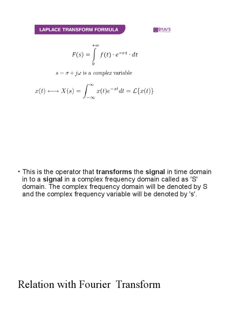 Laplace Transform | Download Free PDF | Laplace Transform | Mathematical Analysis