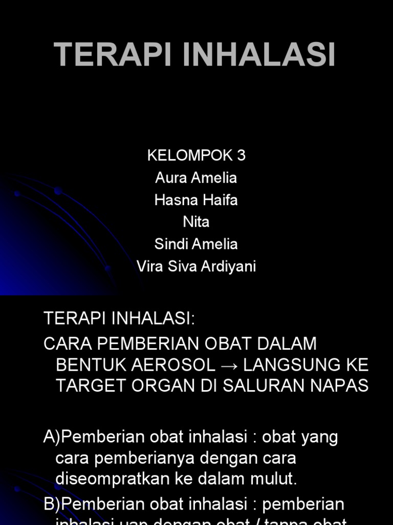 Terapi Inhalasi | PDF