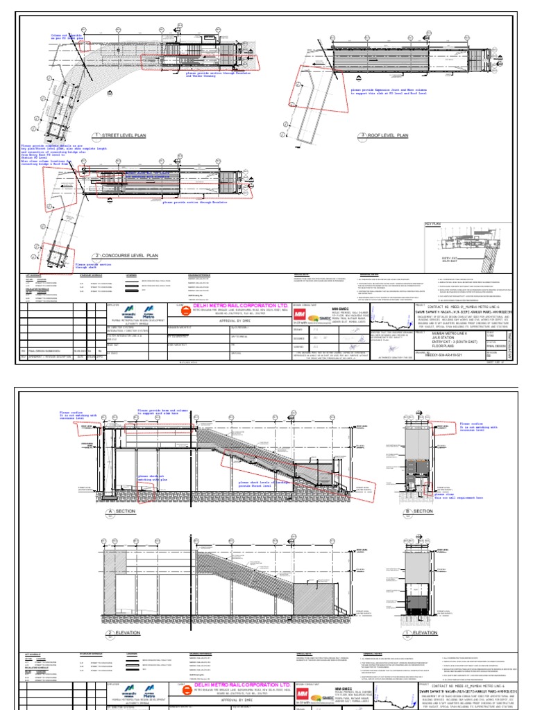 JVLR-South East Entry Exit Architectural Drawings Comments | PDF ...
