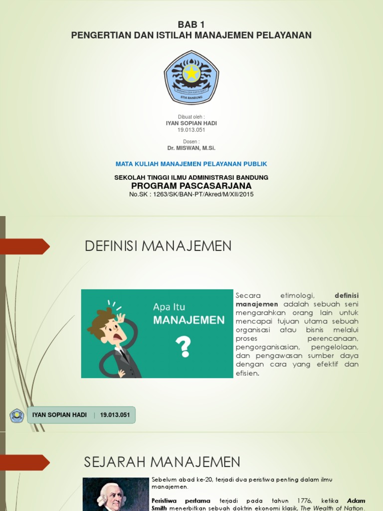 Manajemen Pelayanan Publik | PDF