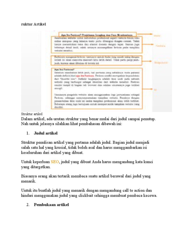 Struktur Artikel | PDF