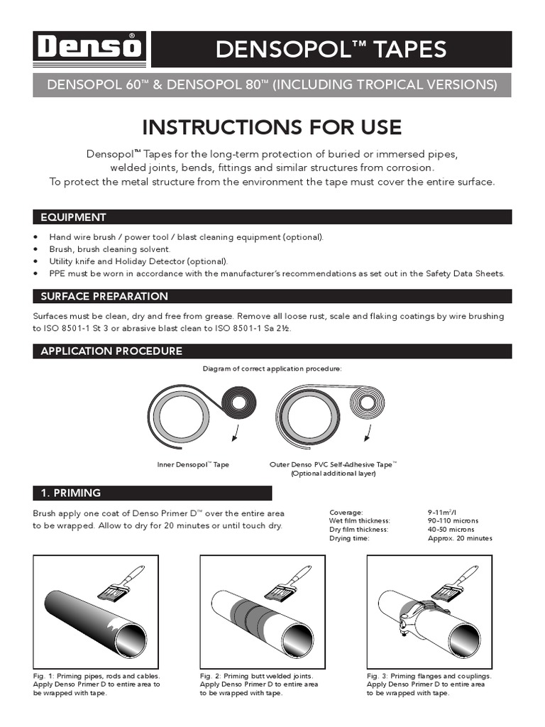 WCD Densopol Tapes - IfU 2020 | PDF | Pipe (Fluid Conveyance) | Welding