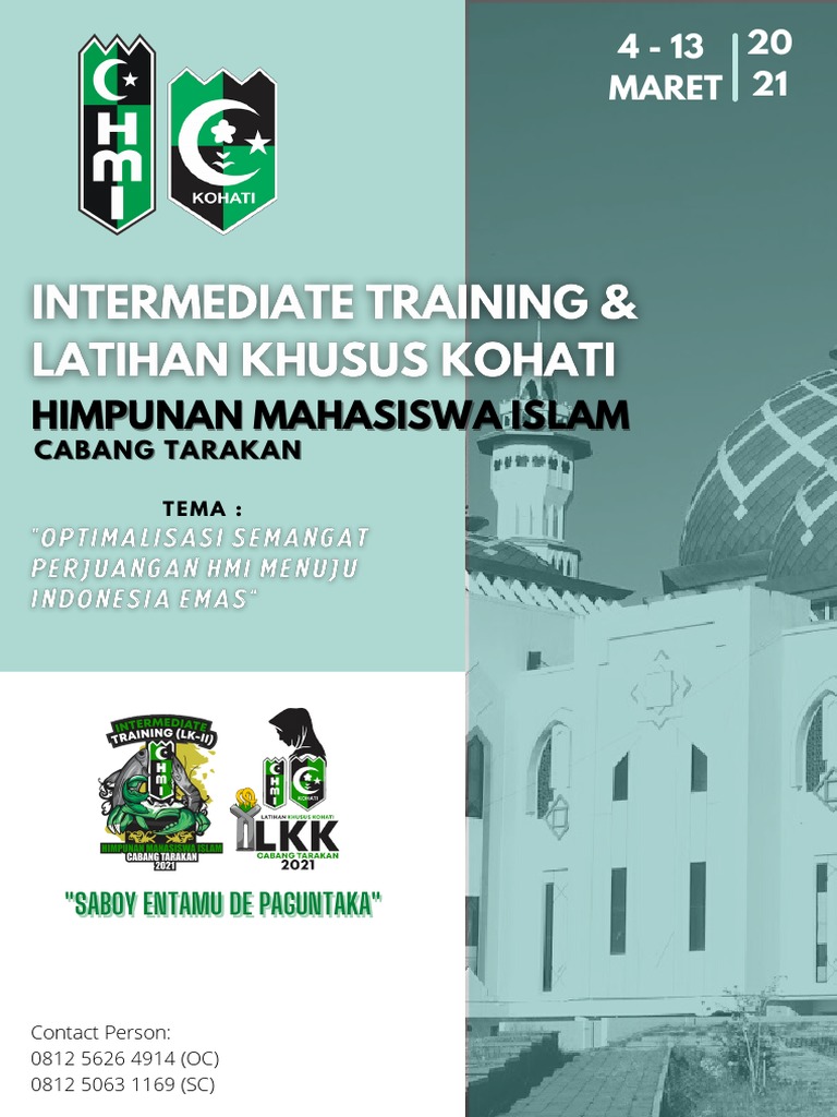 Proposal LK2 & LKK Hmi Cabang Tarakan 2021 | PDF