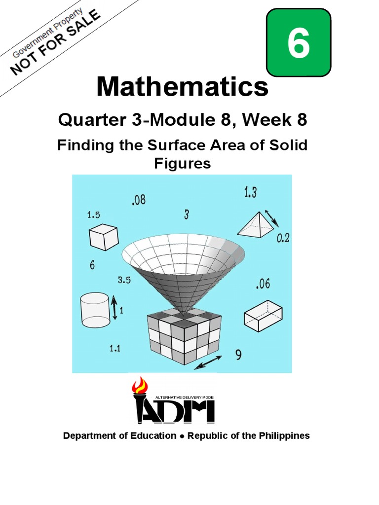 Math6 Q3 Mod8 Finding Surface Area of Solid Figures v3 | PDF | Area ...