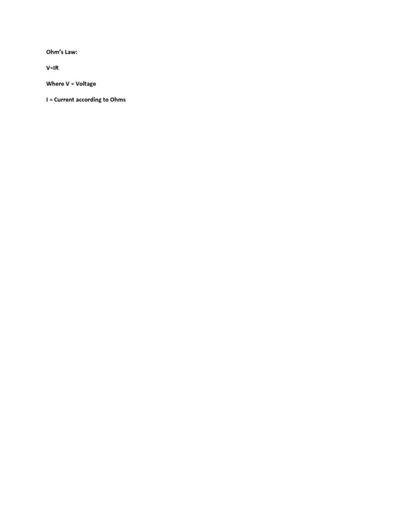 Ohms Law | PDF