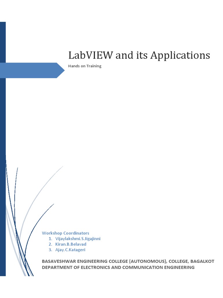 Labview and Its Applications: Hands On Training | PDF