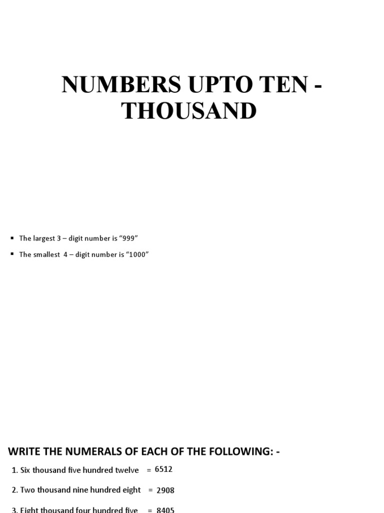Ordering Numbers Up to Ten Thousand | PDF | Numbers | Infographics