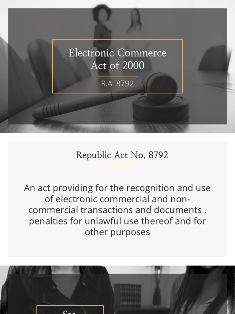 Electronic Commerce Act | PDF | Document | Information