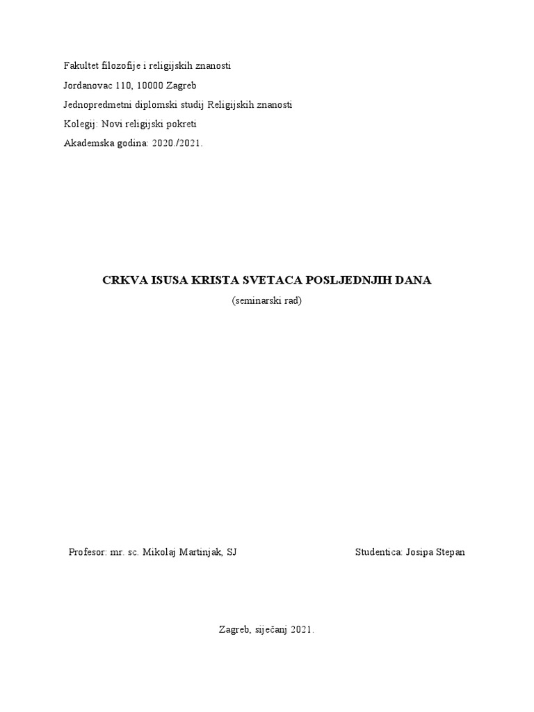 Stepan, Mormoni | PDF