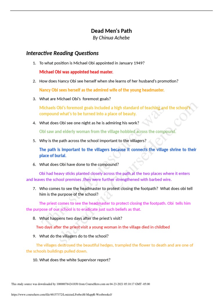 This Study Resource Was: Interactive Reading Questions | PDF