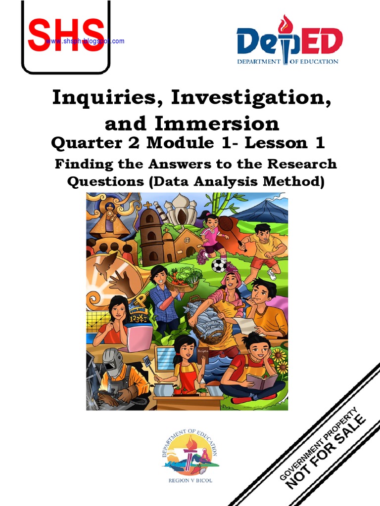 3is Q2 Module 1.1 | PDF | Qualitative Research | Data