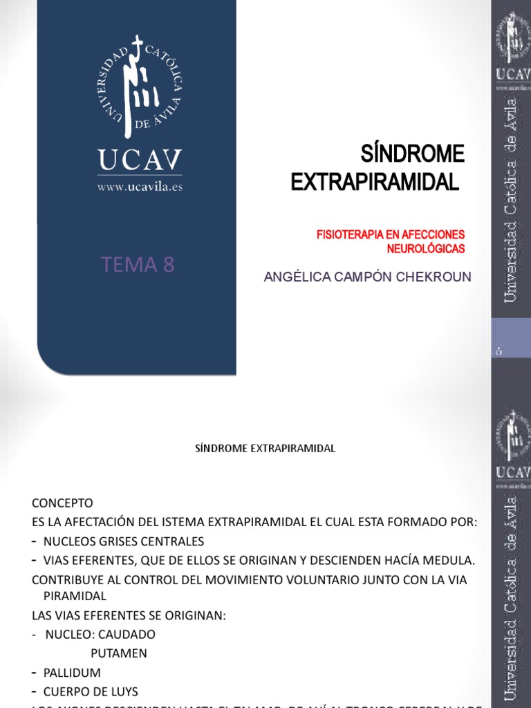 Síndrome Extrapiramidal | PDF | Distonia | Sistema musculoesquelético