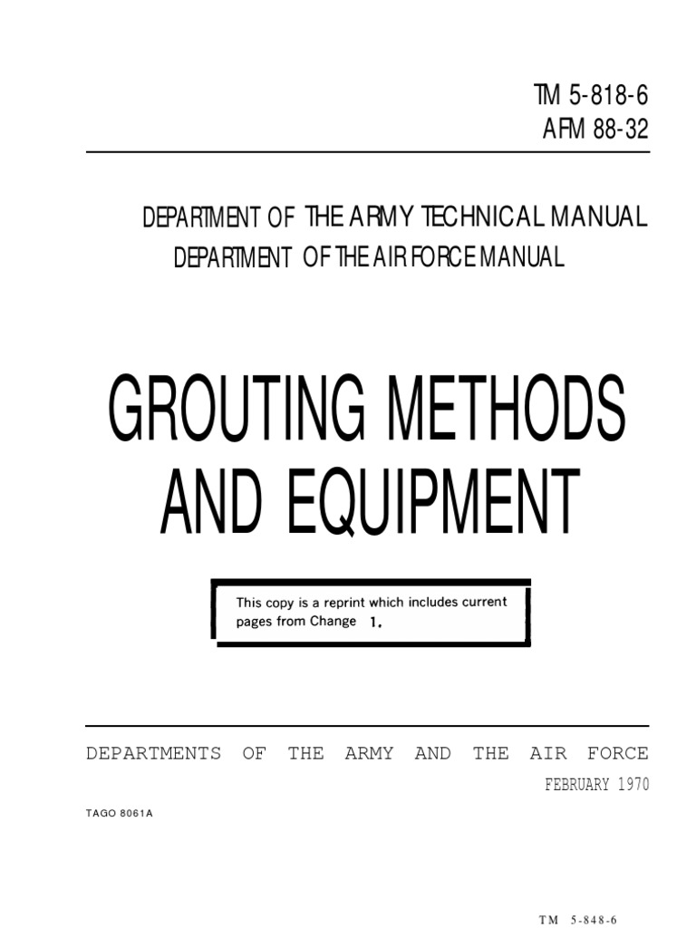 Grouting Methods and Equipment Guide | PDF | Sodium Chloride | Soil