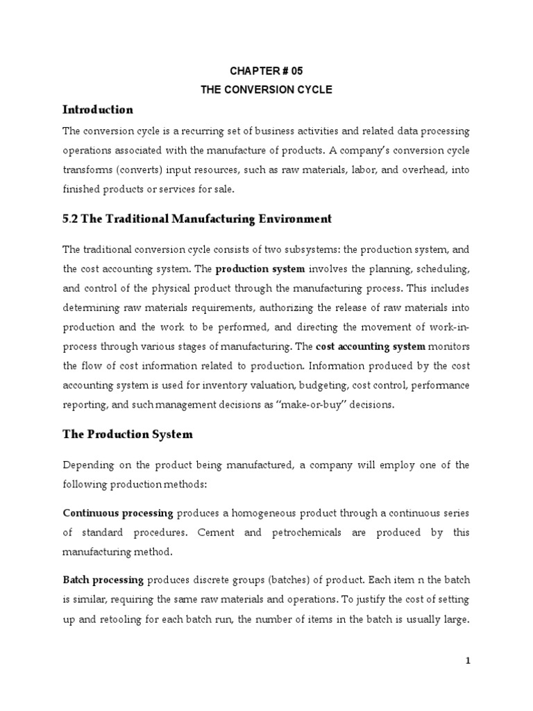 AIS Chapter 5 | PDF | Inventory | Automation