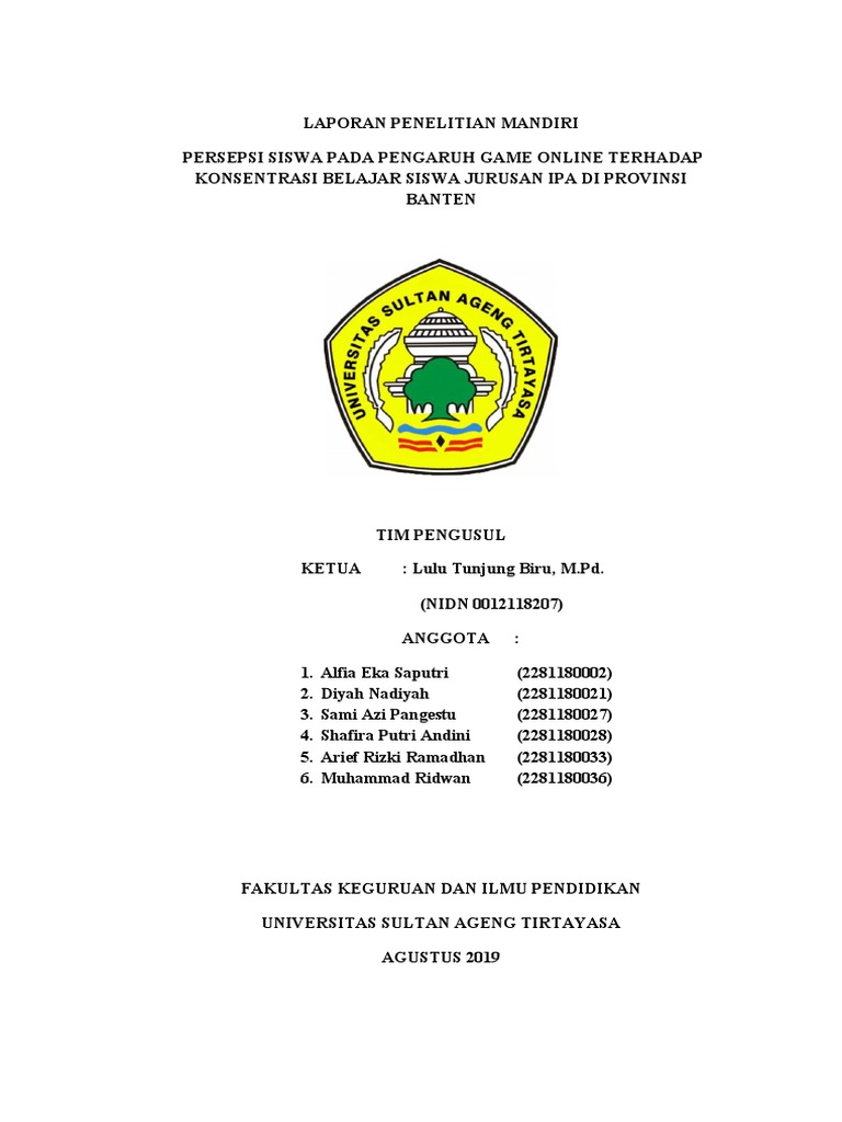 Contoh Mini Riset | PDF