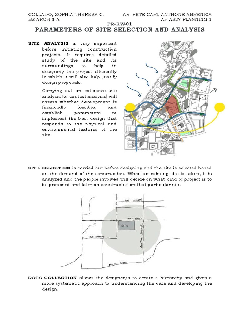 Parameters of Site Selection and Analysis | PDF | Green Building ...